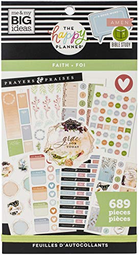 ME & MY BIG IDEAS HAPPY PLANNER STCKRS, Faith Be Still, 689/Pkg