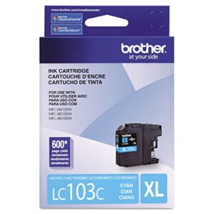 brother lc103c lc103c innobella high-yield ink, cyan