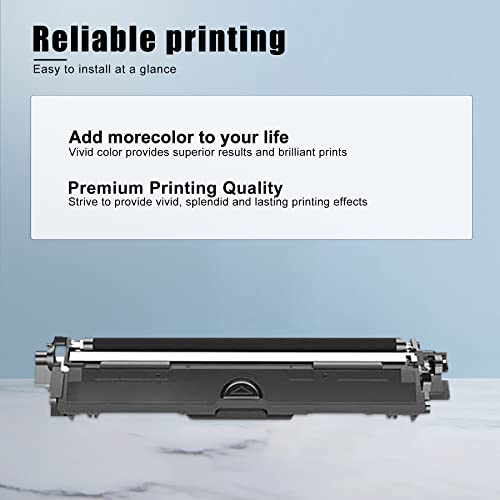 MOLIMER TN225 (BK/C/M/Y) High Yield Toner Cartridge Replacement for Brother TN-225 TN 225 Toner HL-3140CW HL-3150CDN MFC-9130CW MFC-9140CDN DCP-9015CDW DCP-9020CDN Printer Toner, 4 Pack