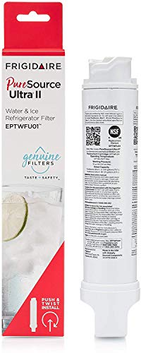 Whirlpool WHEERF Replacement Water Filter Cartridges White, 9.8 x 2.5 x 2.5 inches & Frigidaire EPTWFU01 Water Filtration Filter, 1 Count, White