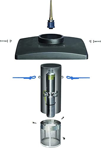 Scott Aerator Amherst 1 Horse Power 115V Large Pond Fountain | Maintenance Free Stainless Steel Fountain Pump | Aerating Fountain for Ponds & Lakes with 100 ft. 10 Gauge Submersible Power Cord