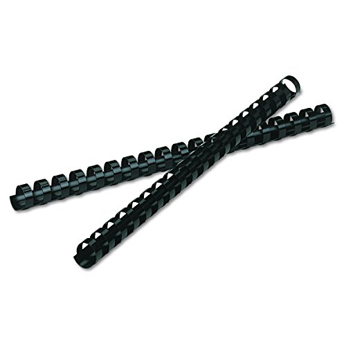 Fellowes Binding Combs Plastic Black 5/8 Inch 25 Pack (52324)