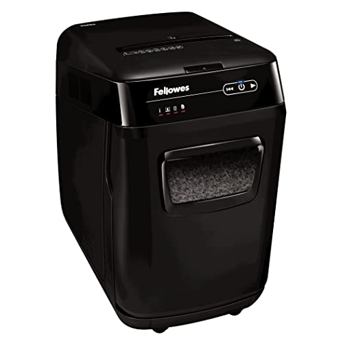 Fellowes 4656201 Automax 200m Auto Feed Shredder 200 Sheet Capacity Black