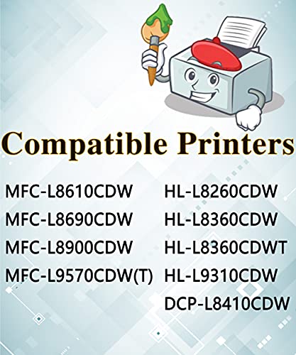 MM Much & More Compatible Toner Cartridge Replacement for Brother TN436 TN-436 Used for HL-L8260CDW L8260CDN L8360CDW MFC-L8690CDW L8900CDW L8610CDW DCP-L8410CDW (Black + Cyan + Magenta + Yellow)