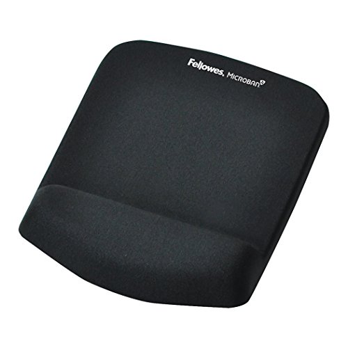 Fellowes® PlushTouch™ Mouse Pad With Wrist Rest, Black