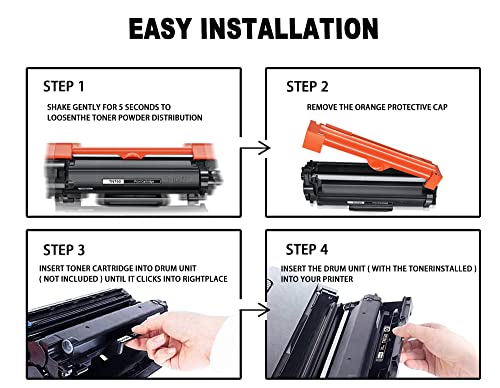 2 Pack TN760 TN730 High Yield Toner Cartridge Replacement with Smart Chip for Brother Compatible with MFC-2710DW HL-L2395DW DCP-L2550DW HL-L2370DW HL-L2690DW HL-L2390DW MFC-L2750DW,Black