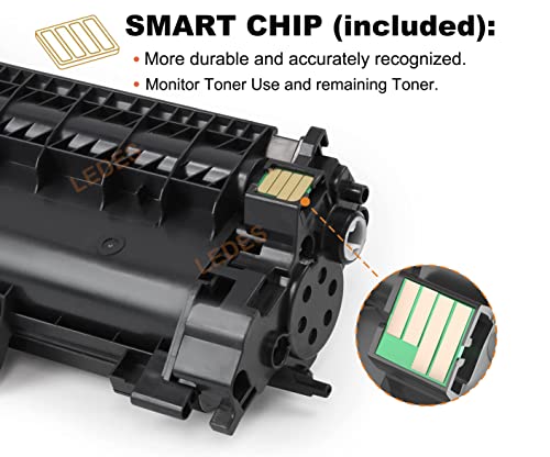 2 Pack TN760 TN730 High Yield Toner Cartridge Replacement with Smart Chip for Brother Compatible with MFC-2710DW HL-L2395DW DCP-L2550DW HL-L2370DW HL-L2690DW HL-L2390DW MFC-L2750DW,Black