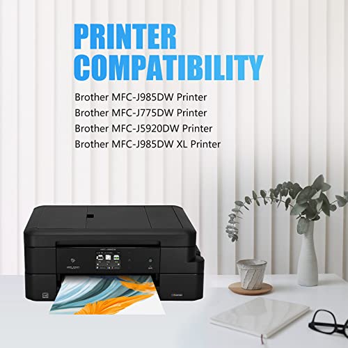 Miss Deer LC20E Super High Yield Compatible Ink Cartridge Replacement for Brother LC20E LC-20E XXL, use with Brother MFC-J985DW J5920DW J775DW J985DWXL Printer (2BK, 2C, 2M, 2Y) 8-Pack