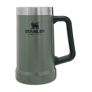 stanley 10-02874-029 the big grip aluminum beer stein hammertone green 24oz / .7l