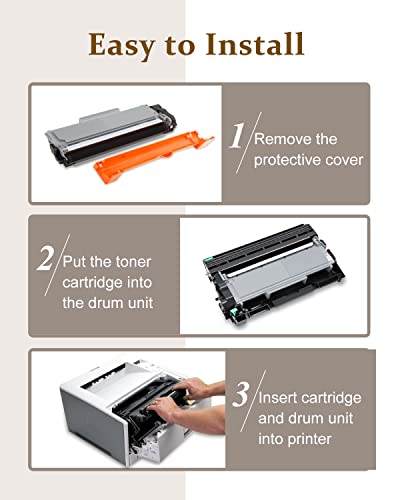 XZMHX TN660 TN630 TN-660 TN-630 Replacement Toner Cartridge Compatible for Brother MFC-L2700DW MFC-L2720DW MFC-L2740DW HL-L2300D HL-L2340DW HL-L2380DW DCP-L2540DW Printer (4 Pack)