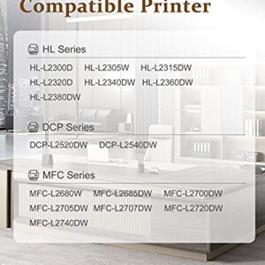 XZMHX TN660 TN630 TN-660 TN-630 Replacement Toner Cartridge Compatible for Brother MFC-L2700DW MFC-L2720DW MFC-L2740DW HL-L2300D HL-L2340DW HL-L2380DW DCP-L2540DW Printer (4 Pack)