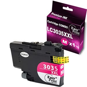 easyprint compatible 1x magenta 3035xxl ink cartridges replacement for brother lc3035xxl for mfc-j805dw, mfc-j805dw xl, mfc-j815dw, mfc-j995dw, mfc-j995dw xl, (1- magenta pack)