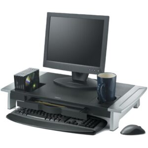 fellowes 8031001 storage monitor riser,adjustbl,27-inch x14-1/16-inch x4-inch -6-1/2-inch,bk/sr