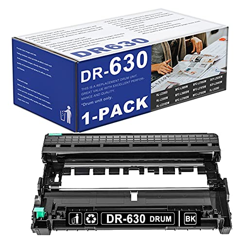 INDI 1 Pack DR630 DR-630 Black Drum Unit Replacement for Brother DCP-L2520DW MFC-L2685DW L2700DW L2705DW L2707DW HL-L2315DW L2320D L2340DW Printer(Toner is not Included).