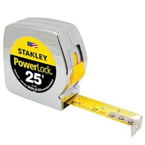 stanley powerlock tape measure (carton of 4, 25-foot)