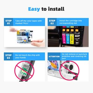 FLYINK 18 Pack LC103 Compatible Ink Cartridge Replacement for Brother LC103 LC101 103 101 Work with MFC-J870DW MFC-J450DW MFC-J6920DW MFC-J470DW MFC-J6520DW Printers