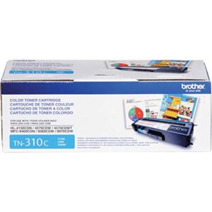 brother tn310c (tn-310c) toner, 1,500 page-yield, cyan