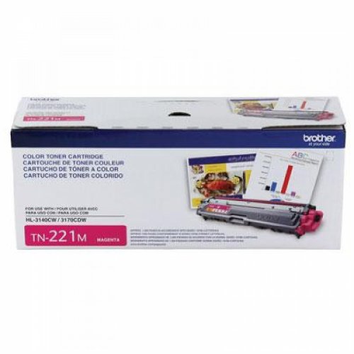 Brother Genuine TN221M Magenta Toner Cartridge