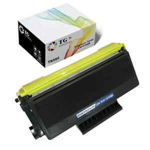 tg imaging 1-pack (1xblack) toner cartridge replacement for brother tn580 toner tn-580 tn 580 work for hl-5240 hl-5250dn mfc-8370 mfc-8460n mfc-8470dn mfc-8890dw dcp-8060 printer