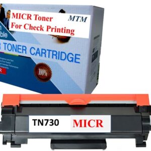 MTM Brother Compatible TN-730 TN730 1.2K MICR Standard Toner Cartridge for Check Printing. Replacement for HL-L2350DW HLL2395DW