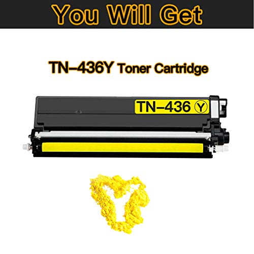 Etechwork Compatible Toner Cartridge Replacement for TN436Y TN-436Y TN436 TN-436 use with Brother MFC-L8900CDW MFC-L9570CDW HL-L8360CDW HL-L9310CDW Printer (Yellow)