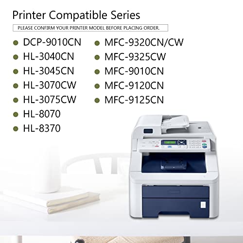 GULOYA Compatible TN-115 TN115 Toner Cartridge Replacement for Brother HL-4070CDW 4040CN 4040CDN 4050CDN MFC-9440CN 9840CDW DCP-9040CN 9045CDN Printer Toner Cartridge (3 Pack,1C+1M+1Y)