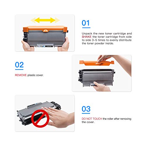 LxTek Compatible Toner Cartridge Replacement for Brother TN-450 TN450 TN420 to compatible with MFC-7360N DCP-7065DN IntelliFax 2840 2940 MFC-7860DW MFC-7460DN HL-2270DW MFC7240 Printer (Black, 4 Pack)