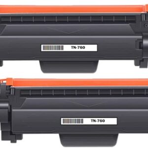 Premium Ink&Toner | Re-Manufactured Toner Cartridge Replacement for TN-760 – Standard Yield Laser Printer Cartridge Compatible with Brother