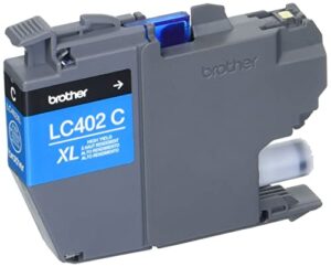 brother genuine lc402xlc high yield cyan ink cartridge