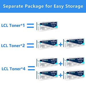 LCL Compatible Toner Cartridge Replacement for Brother TN227 TN-227 TN227BK TN227C TN227M TN227Y HL-L3210CW HL-L3230CDW HL-L3270CDW HL-L3290CDW (4-Pack KCMY)