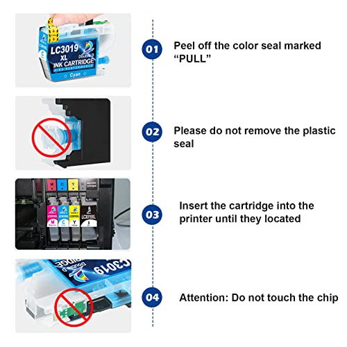 DOUBLE D LC3019 XXL Compatible Replacement for Brother LC3019 LC3019XXL Ink Cartridges Super High Yield for Brother MFC-J6930DW MFC-J6530DW MFC-J5330DW MFC-J6730DW (2BK,2C,2M,2Y) 8Pack