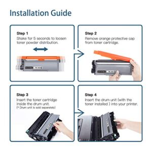 MIRHO Compatible Toner Cartridge Replacement for Brother TN-450 TN 450 TN420 TN-420, Toner Cartridge for Brother HL-2270DW MFC-7360 MFC-7460DN DCP-7060D Printer, 2600 Page Yield(Black, 2-Pack)