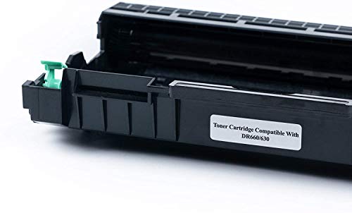 DIGITONER Compatible Drum DR630 Unit for TN630 TN660 Toner Cartridge DR-630 Drum for TN-630 TN-660 High Yield Toner Cartridge Replacement for Brother Laser Printer Drum Unit [2 Pack]