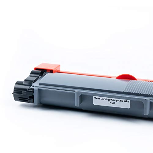 TonerPlusUSA Compatible Toner Cartridge Replacement for Brother TN630 TN660 TN-660 High Yield for use in Brother DCP-L2540DW/L2560DW/HL-L2300D/L2360DW/L2380DW/MFC-L2680W/L2685DW [Black, 6 Pack]