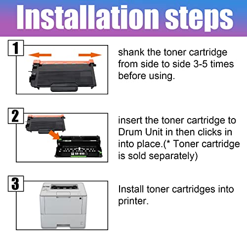 ASIE DR890 DR-890 High Yield Compatible 1 Pack DR890 DR-890 Black Drum Unit Replacement for Brother HL-L6250DW HL-L6400DW HL-L6400DWT MFC-L6750DW MFC-L6900DW Drum Printer (HA DR-890 1PK)