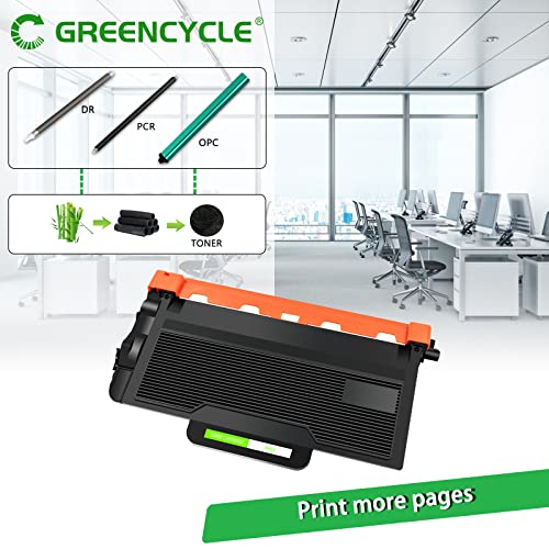 greencycle 5 Pack TN850 Toner & DR820 Drum Unit Set Compatible for Brother DCP-L5500DN L5600DN L5650DN HL-L6200DW L6200DWT L5200DWT L5200DW L5100DN L5000D MFC-L5850DW L5900DW Printer(4 Toner, 1 Drum)