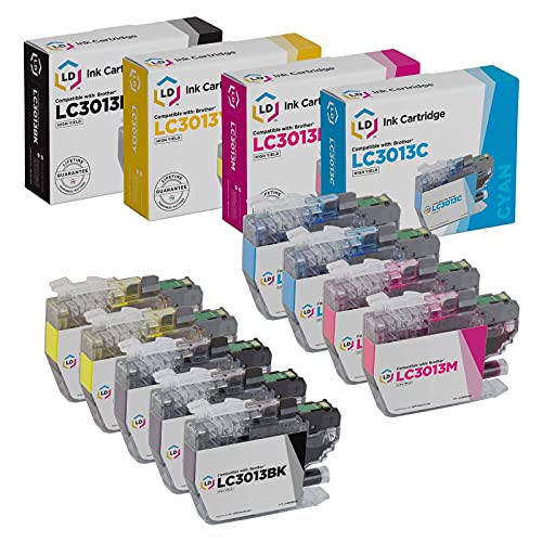 LD Products Compatible Ink Cartridge Replacements for Brother LC3013 High Yield (3 Black, 2 Cyan, 2 Magenta, 2 Yellow, 9-Pack) for use in MFC-J491DW, MFC-J497DW, MFC-J690DW, MFC-J895DW