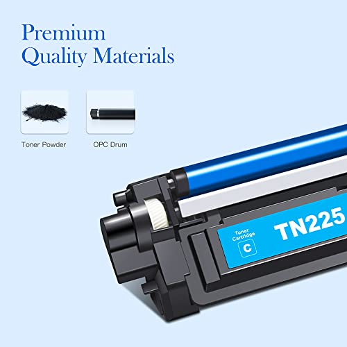 Valuetoner Compatible Toner Cartridge Replacement for Brother TN221BK TN225BK TN221 TN225 TN 221 TN 225 to use with HL-3140CW HL-3170CDW MFC-9330CDW HL-3150CDN Printer (Cyan,Magenta, Yellow,3 Pack)