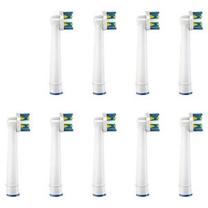 Genuine Original Oral-B Braun Floss Action Replacement Rechargeable Toothbrush Heads Refill (9 Count)