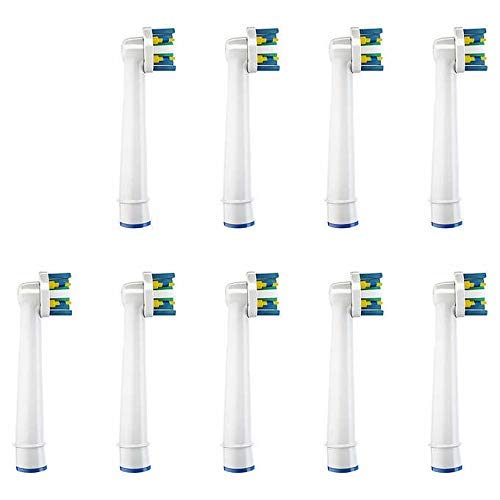 Genuine Original Oral-B Braun Floss Action Replacement Rechargeable Toothbrush Heads Refill (9 Count)