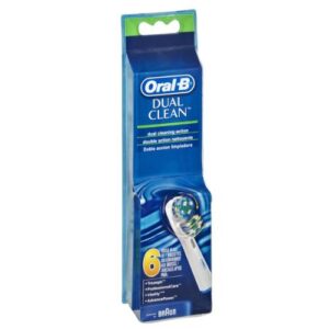 oral-b dual clean brush heads – 6 ct