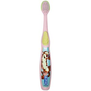 Oral-B Baby Manual Toothbrush, Pooh Characters, 0-3 Years Old, Extra Soft (Characters Vary) - Pack of 4