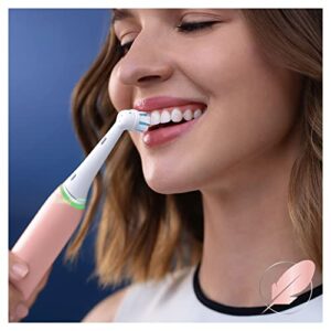 Oral-B iO Gentle Care Electric Toothbrush Head, Twisted & Angled Bristles for Deeper Plaque Removal, Pack of 4, Suitable for Mailbox, White