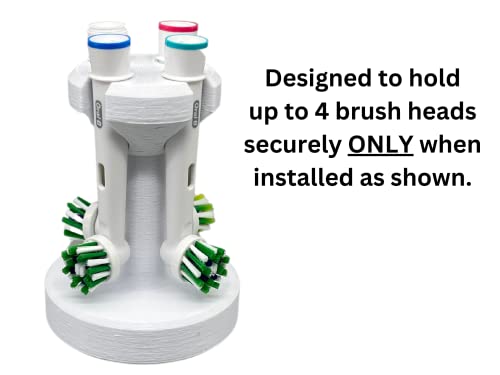 HOYT DESIGN for Oral-B Countertop Electric Toothbrush Replacement Brush Head Holder Organizer Stand