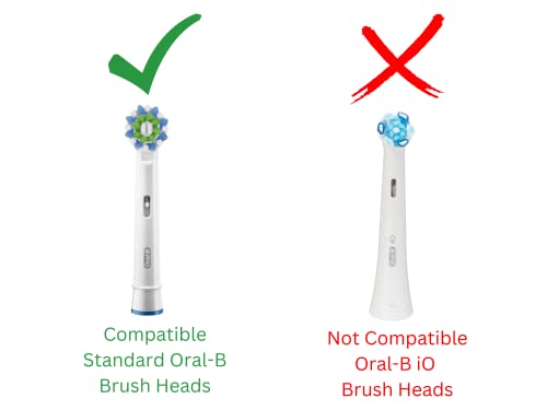 HOYT DESIGN for Oral-B Countertop Electric Toothbrush Replacement Brush Head Holder Organizer Stand