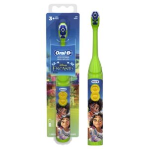 oral-b kid’s battery toothbrush featuring disney’s encanto, soft bristles, for kids 3+