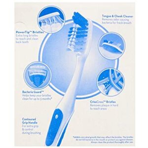 Oral B Oral-b Cross Action Advanced Toothbrush With Bacteria Guard Bristles, 8 Pack,, 8Count ()