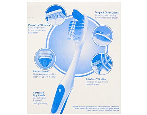 Oral B Oral-b Cross Action Advanced Toothbrush With Bacteria Guard Bristles, 8 Pack,, 8Count ()