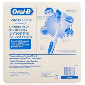 Oral B Oral-b Cross Action Advanced Toothbrush With Bacteria Guard Bristles, 8 Pack,, 8Count ()