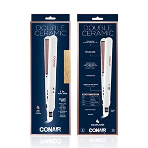 Conair Double Ceramic Flat Iron, 1-inch